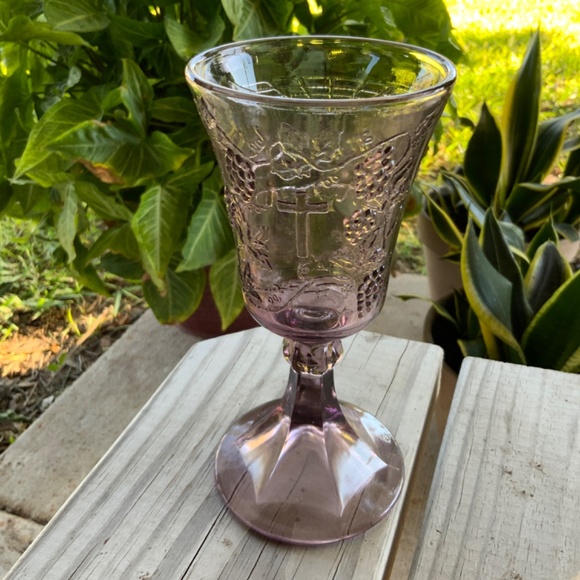 Dining | Vintage Last Supper Goblet Glass | Poshmark